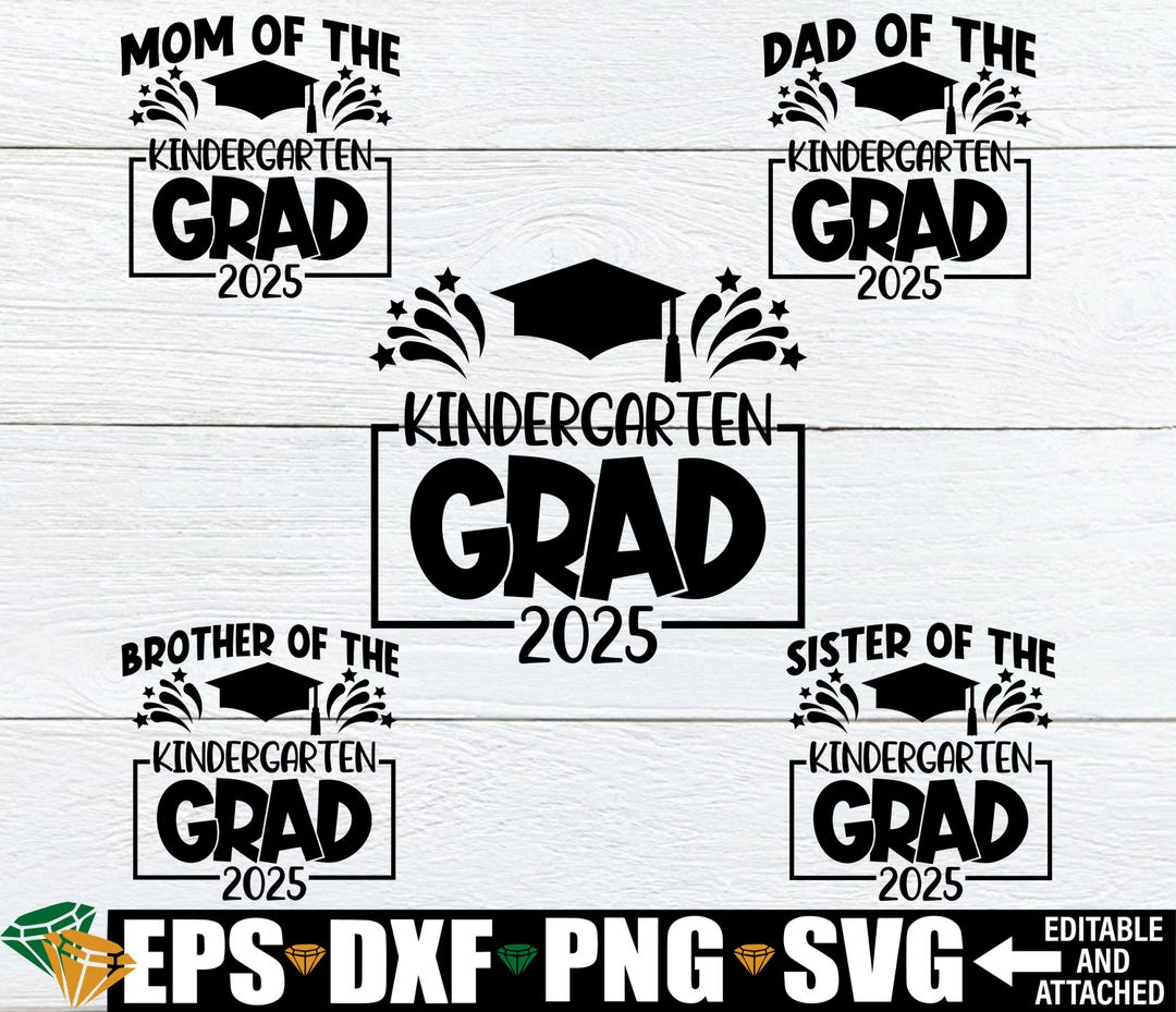 2025 Kindergarten Graduation Bundle, Family Kindergarten Graduation ...
