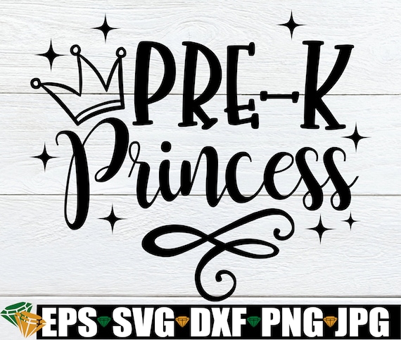 Pre-k Princess Girls First Day of Pre-k Svg First Day of - Etsy