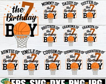 Basketball Birthday Svg | Etsy