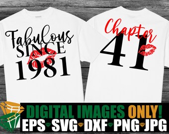 41st Birthday Svg - Etsy