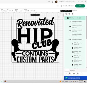 Renovated Hip Club Contains Custom Parts, Hip Replacement Surgery Svg ...