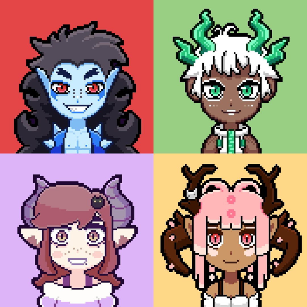 Custom Pixel Art Character Portraits | Commission | Game Portrait - Etsy