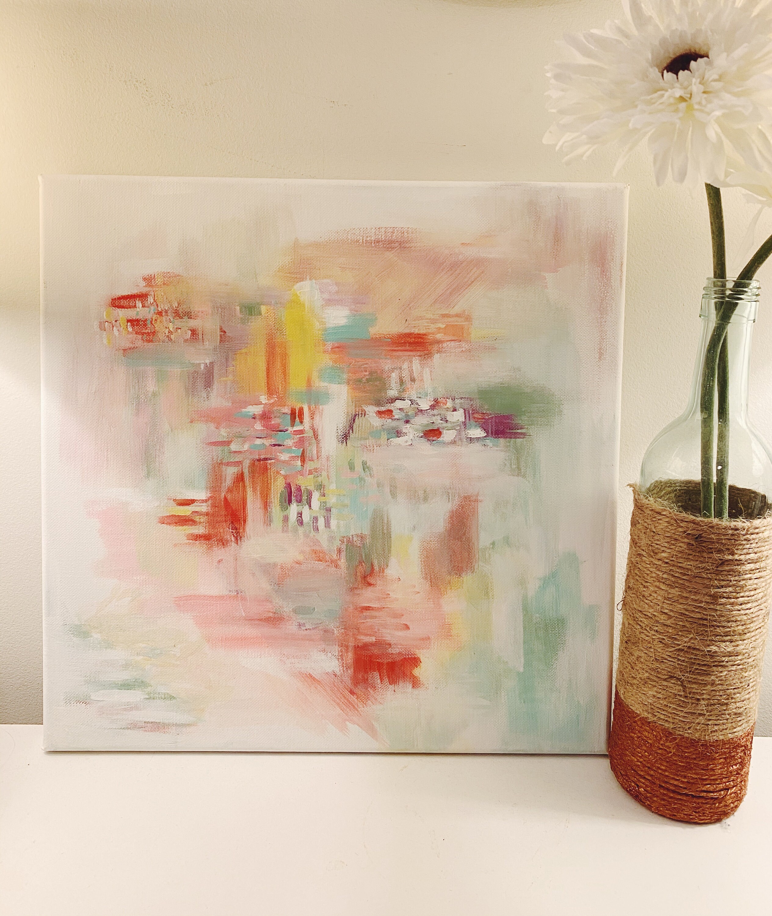 Abstract painting with bright colorful shades. | Etsy