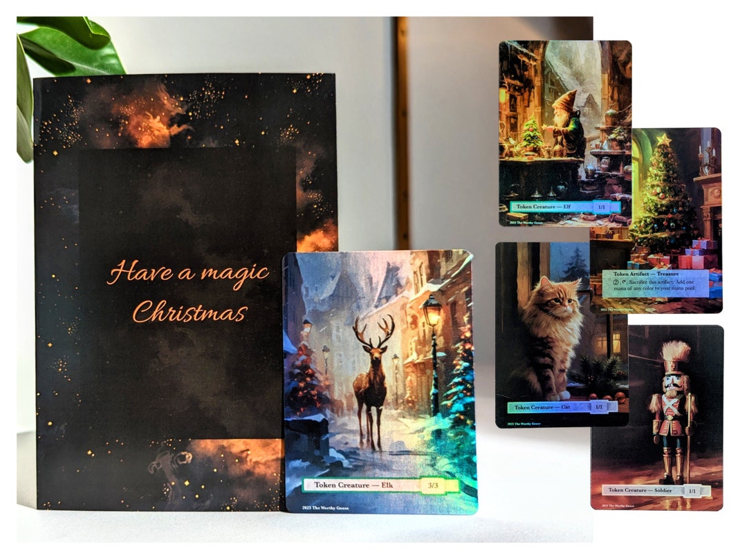 Bundle MTG Christmas Cards/gifts Token Creatures/artefacts - Etsy UK