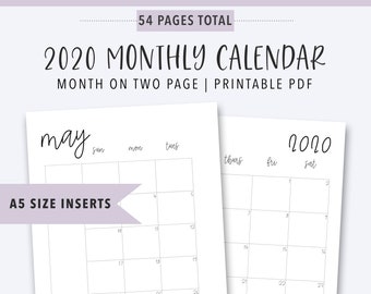 2021 Planner Dashboard Printable A5 Planner Divider Minimal - Etsy