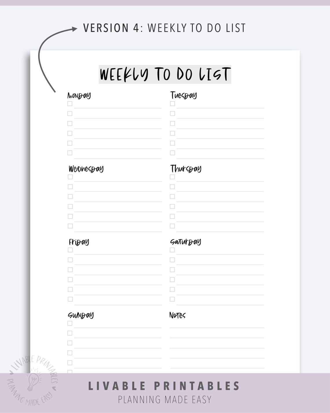 To Do List to Do List Printable - Etsy