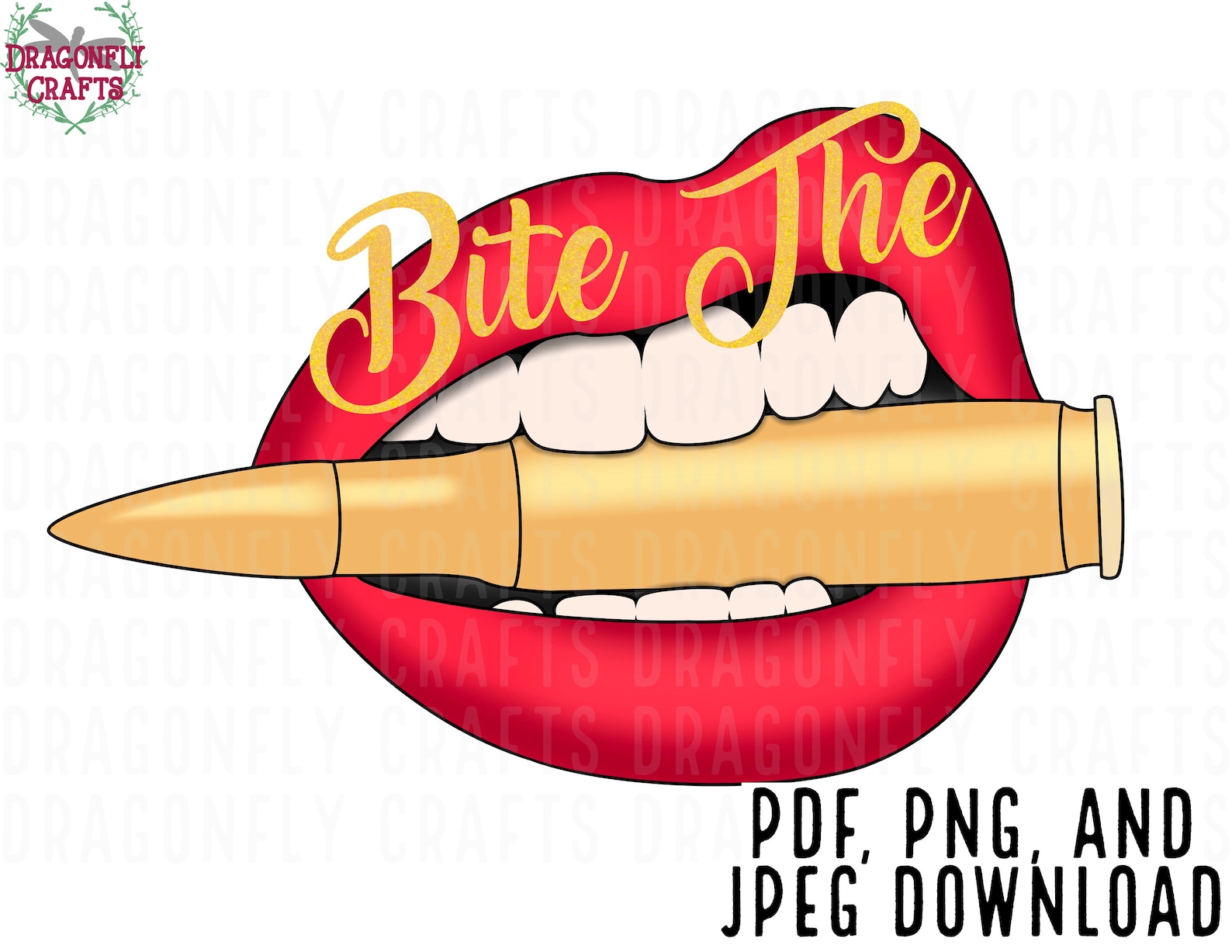 Bite the Bullet Digital Download PNG PDF JPEG | Etsy
