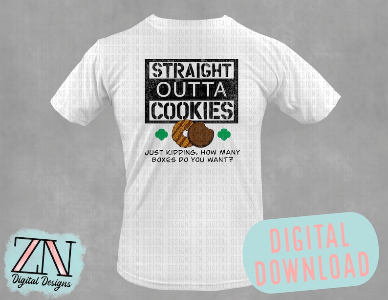 Straight Outta Cookies | Digital Design | PNG JPEG | Cookie Seller - Etsy