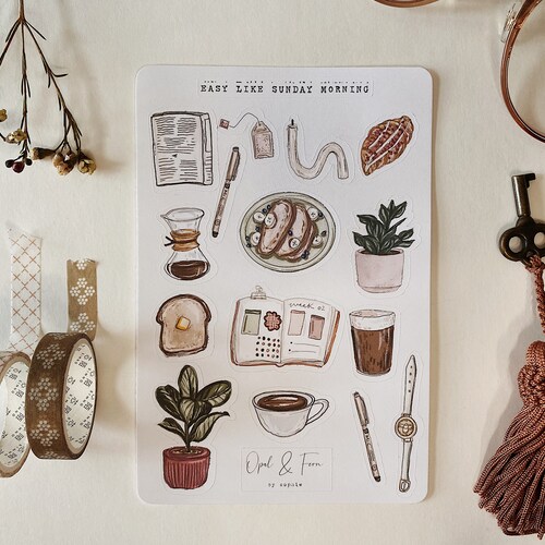 Easy Like Sunday Morning Sticker Sheet - Etsy