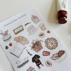 Cottagecore Kitchen Sticker Sheet - Etsy