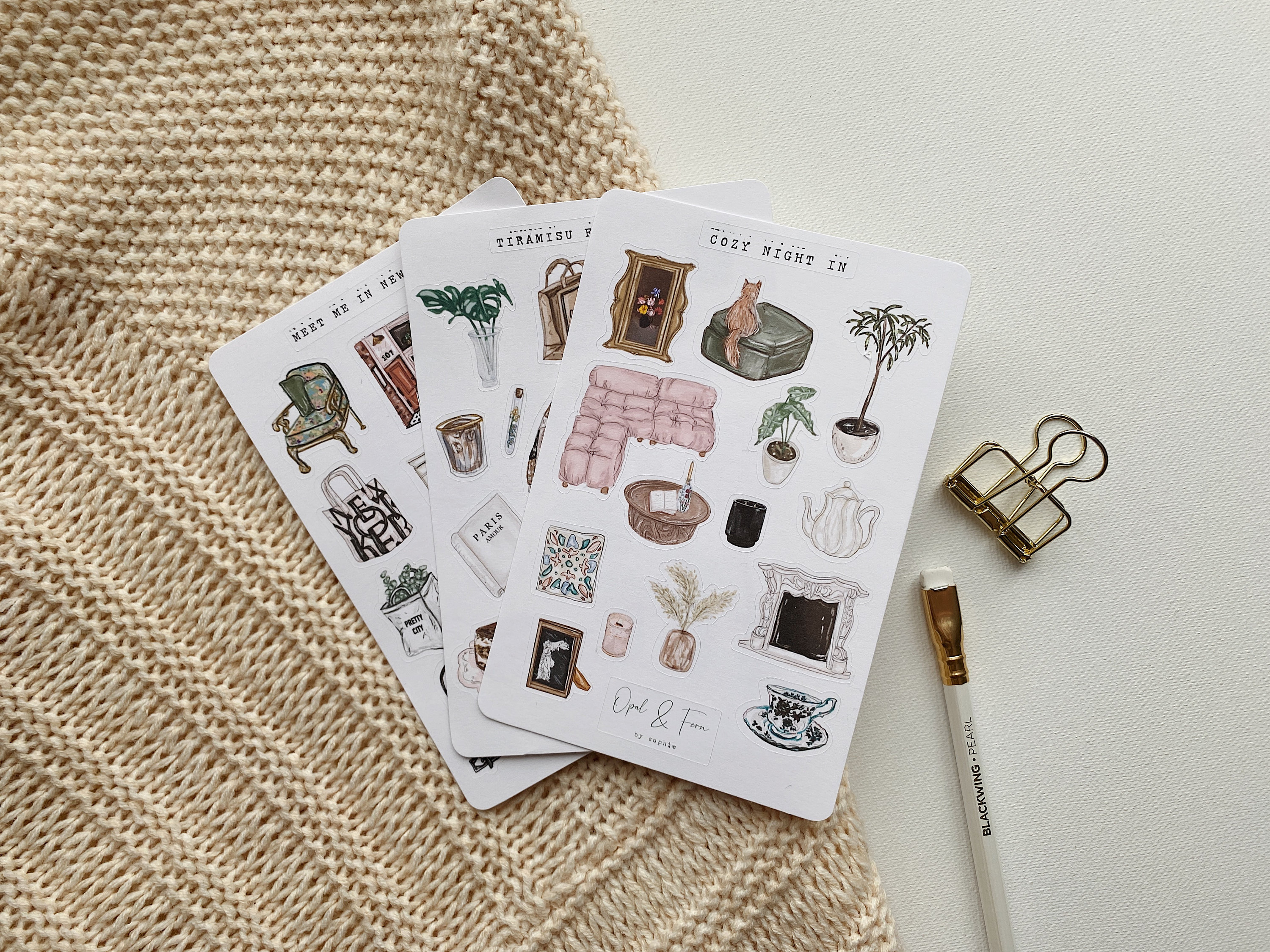 Tiramisu for Two Sticker Sheet - Etsy