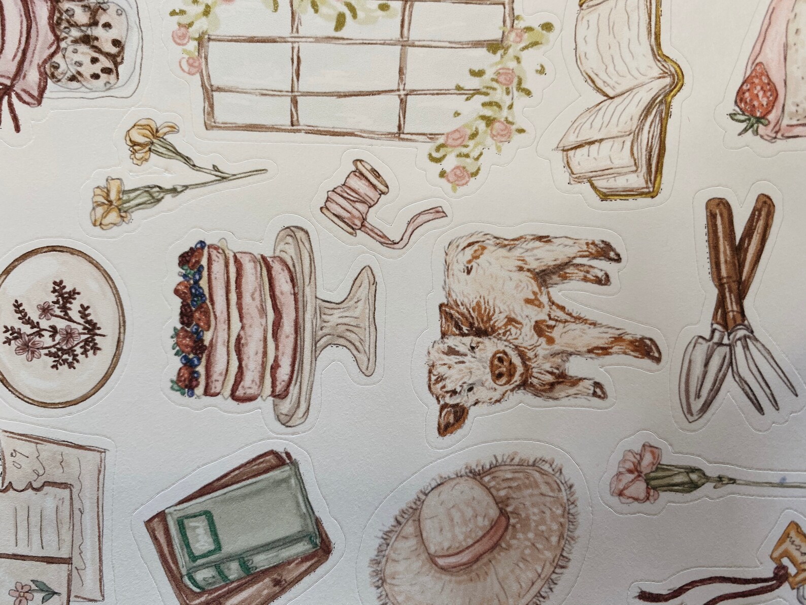Cottage Core Sticker Sheet - Etsy