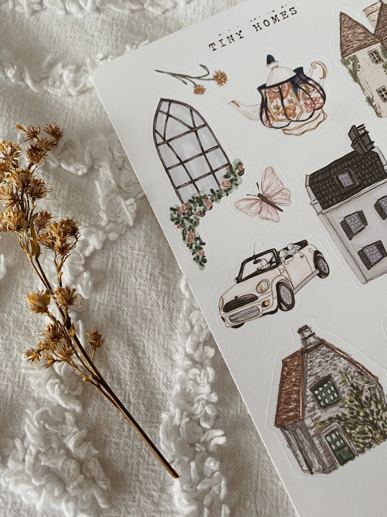Tiny Homes Sticker Sheet - Etsy