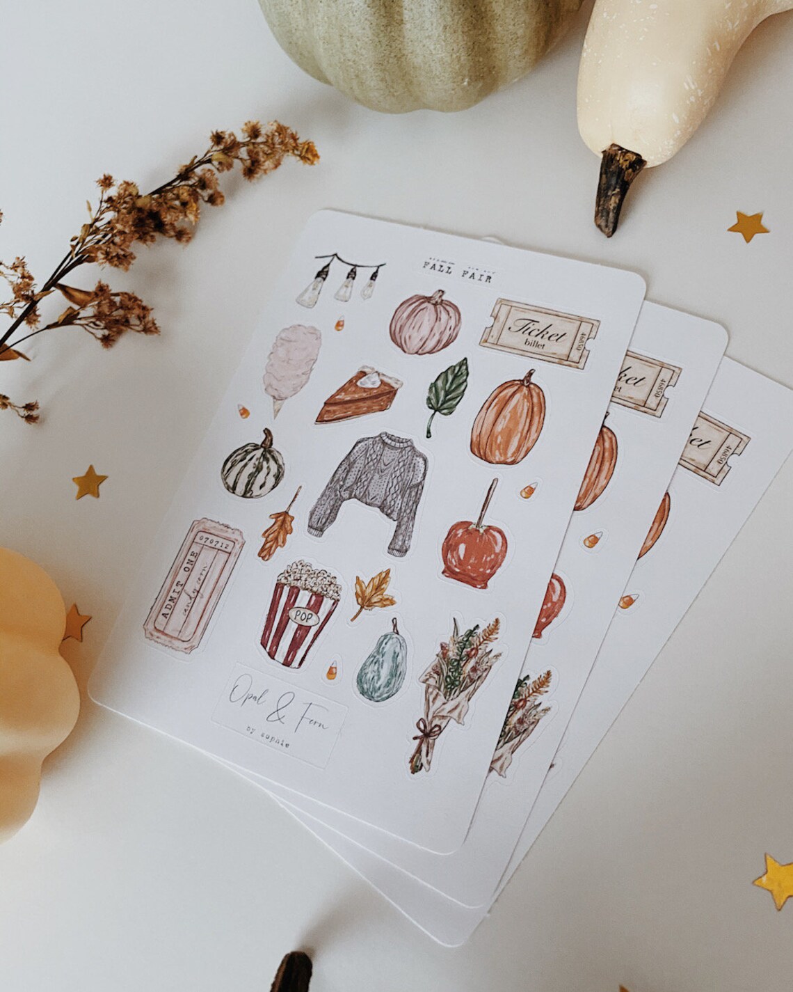 Fall Fair Sticker Sheet - Etsy