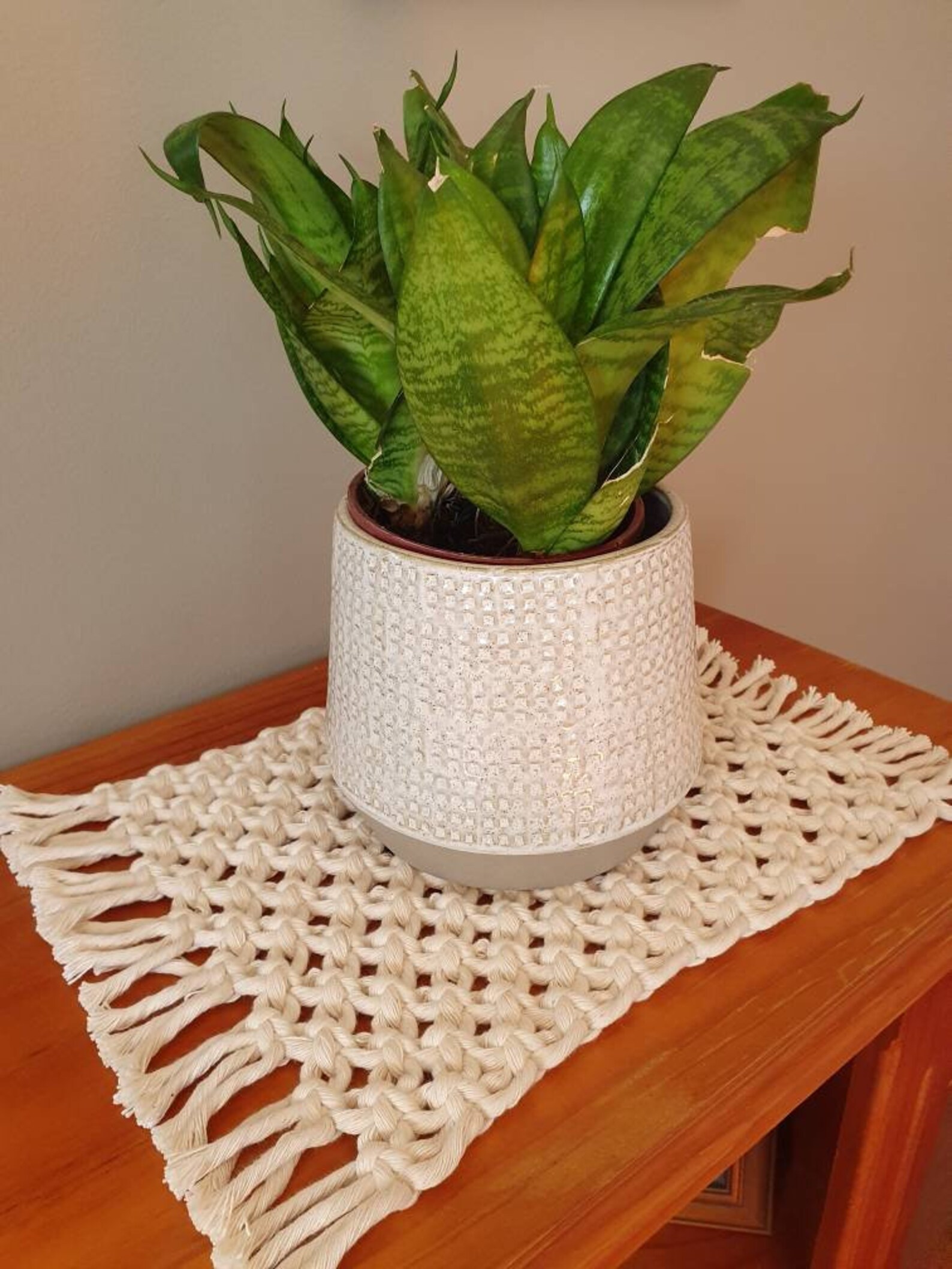 Hand-made Macrame Placemats Place Mat Table Runner - Etsy Australia