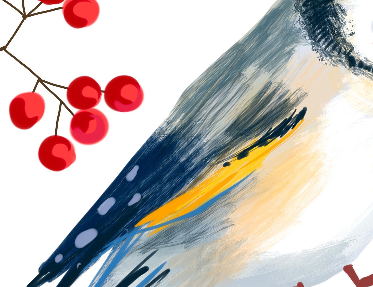 Watercolor Birds Clipart, Winter Birds Set, Woodland Animals - Robin ...
