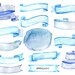Watercolor Banners Clipart, Ribbons Graphics, Blob, Party Banners ...