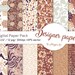Boho Vector Digital Paper, Scrapbook Paper, Seamless Patterns, Digital ...