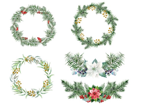 Kerst Hulst Rand Clipart Hulst SVG Clipart. Hulst Vectorbladeren.