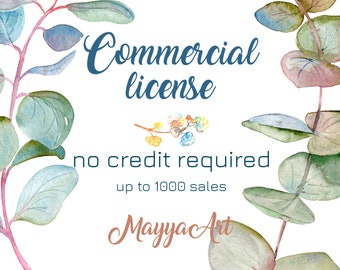 Commercial License Add-on License to Use ONE Clipart Set in Items for ...