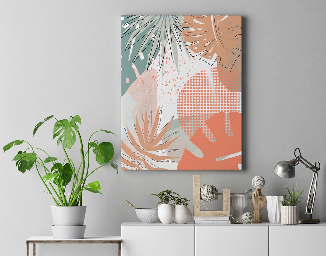 Pastel Modern Boho Abstract Shapes Digital Clipart, Set Hand Drawn ...