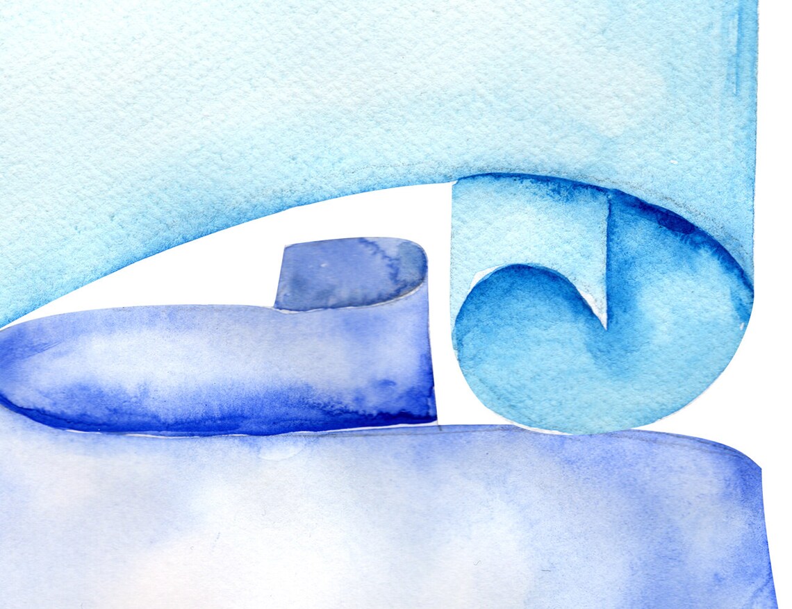 Watercolor Banners Clipart, Ribbons Graphics, Blob, Party Banners ...