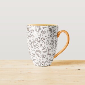 Bakery Desserts Digital Paper Pack for Scrapbooking, Pastry Bakery ...