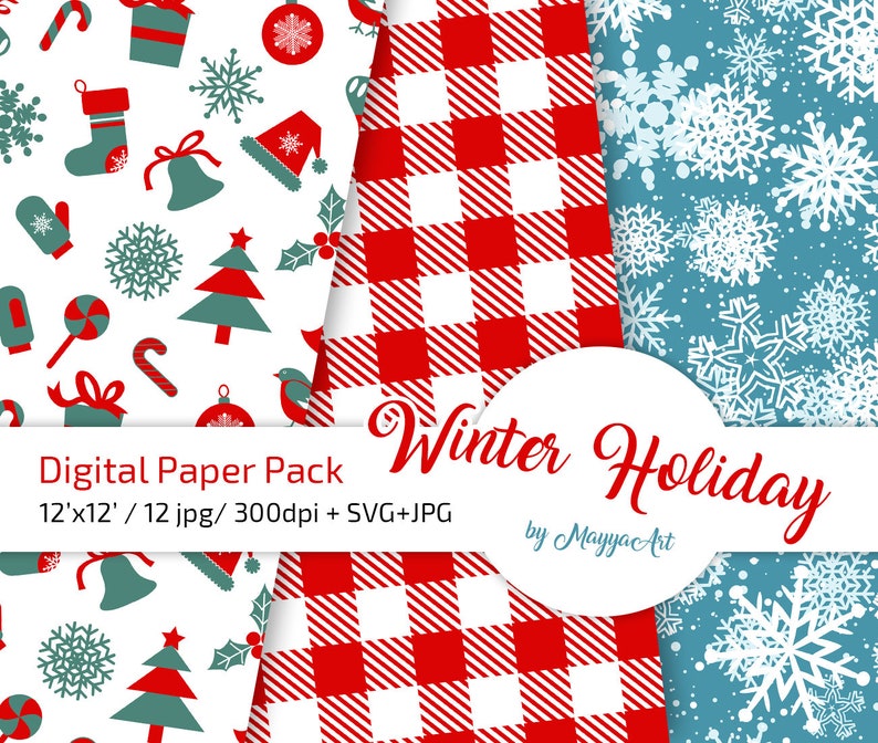 Christmas Svg Bundle Seamless Pattern With Christmas Ornament - Etsy