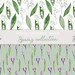 Spring Digital Paper With Watercolor Texture, Farmhouse Spring and ...