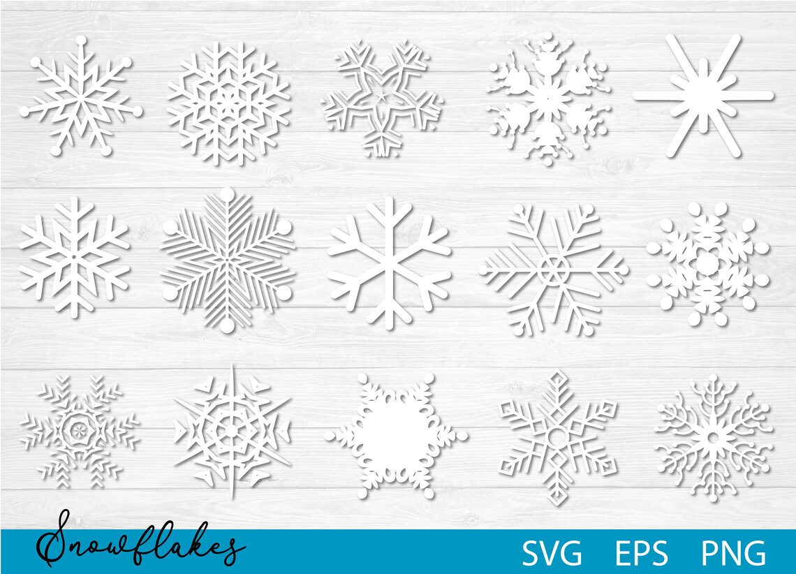 Svg Snowflake Design, Snowflake Clipart File, Winter Clipart for Cricut ...