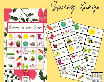 Easter Bingo Spring Bingo Printable Easter Bingo Instant - Etsy