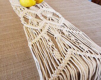 Parisian Style Macrame Table Runner 4 Ft 3 Ft 2 Ft Custom - Etsy