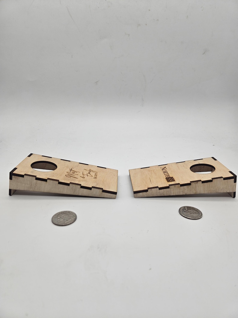 Custom Wooden Mini Cornhole Game - Personalized With Logo or Text ...