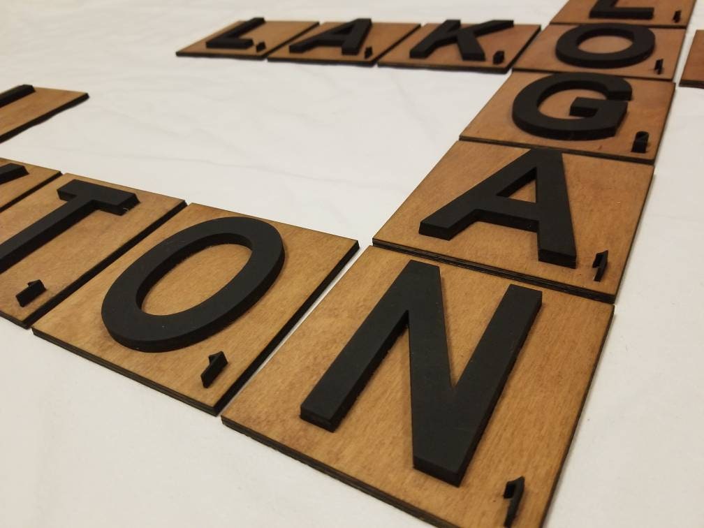 Wooden Scrabble Tiles 4x4 Scrabble Tiles Decorative Tiles - Etsy