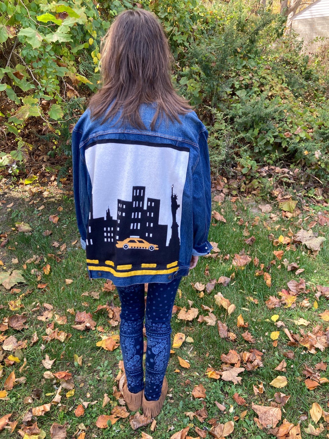 Vintage Handmade Wearble Art New York City Skyline Jacket - Etsy