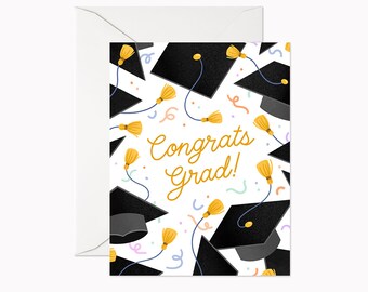 Congrats Grad Graduation Insert Card SVG Cricut Silhouette - Etsy