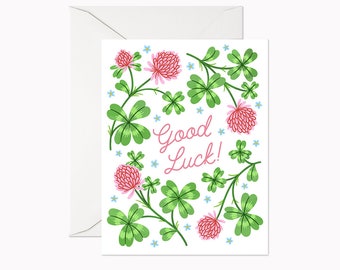 Good Luck Clover Card Chemistry Nerd Geek Plant Science Botany Gardener ...