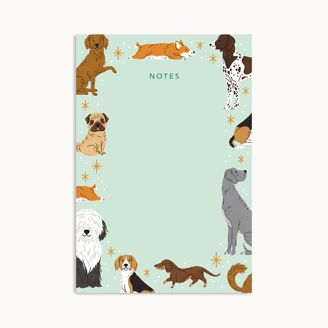 Dog Notes Notepad - Etsy