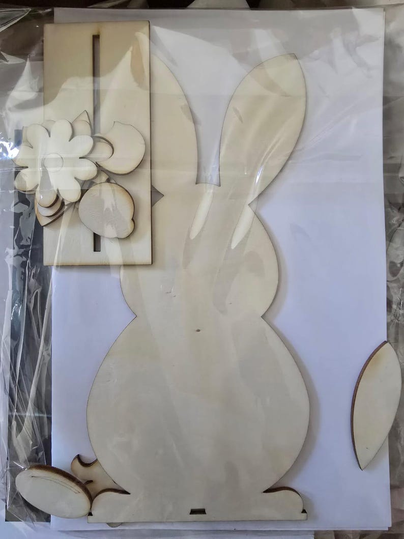 Easter Bunny DIY Kit: Paint & Assemble Wooden Craft - Etsy