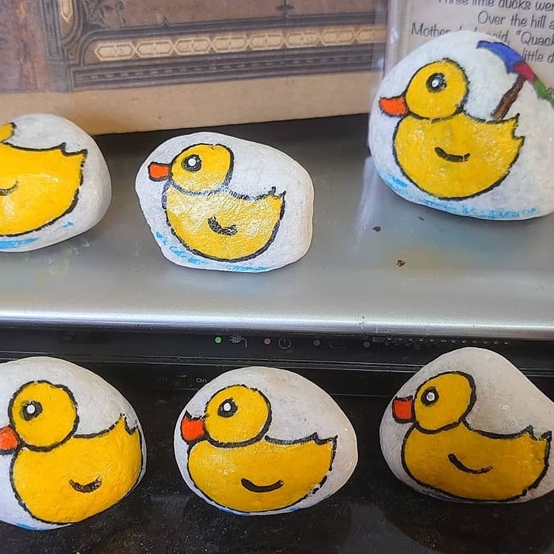 BOXED 5 Little Ducks - Story Stones/sing Along - Etsy