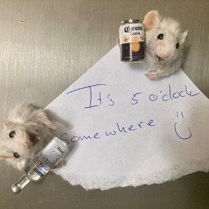 Happy Drunk Mouse Head Mounts- It's 5 O'clock Somewhere - Darkly ...