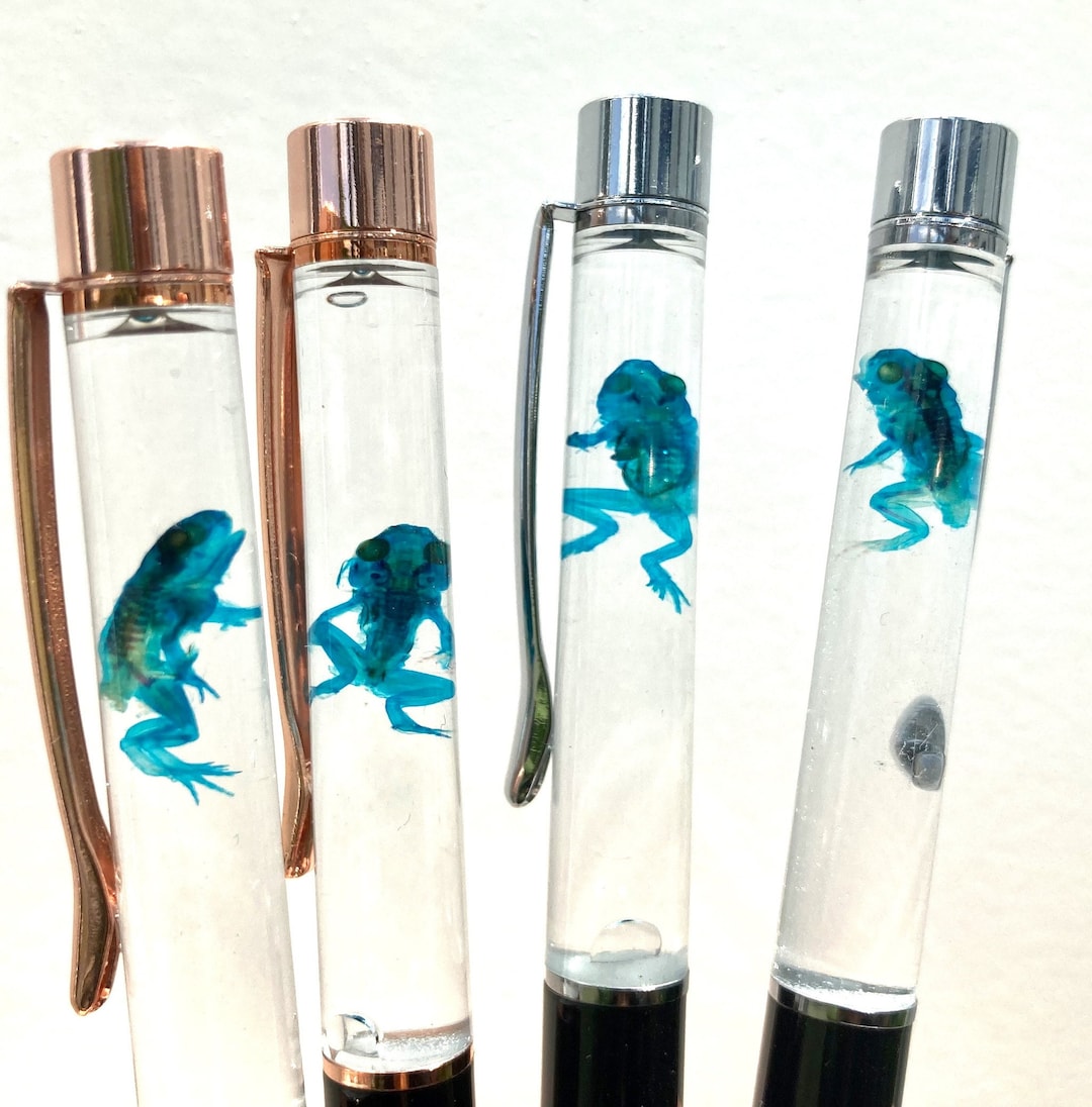 Frog Pen; Unique Diaphonized FROGLET, Toad, Novelty Pen. Wet Specimen ...