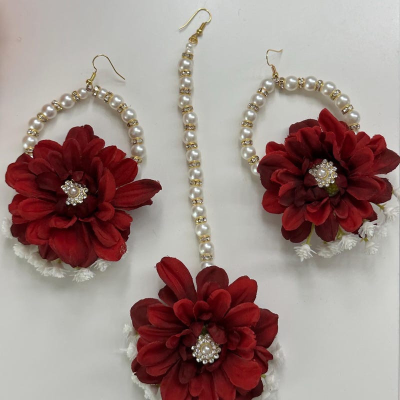 Desi Flower Jewelry Set - Etsy