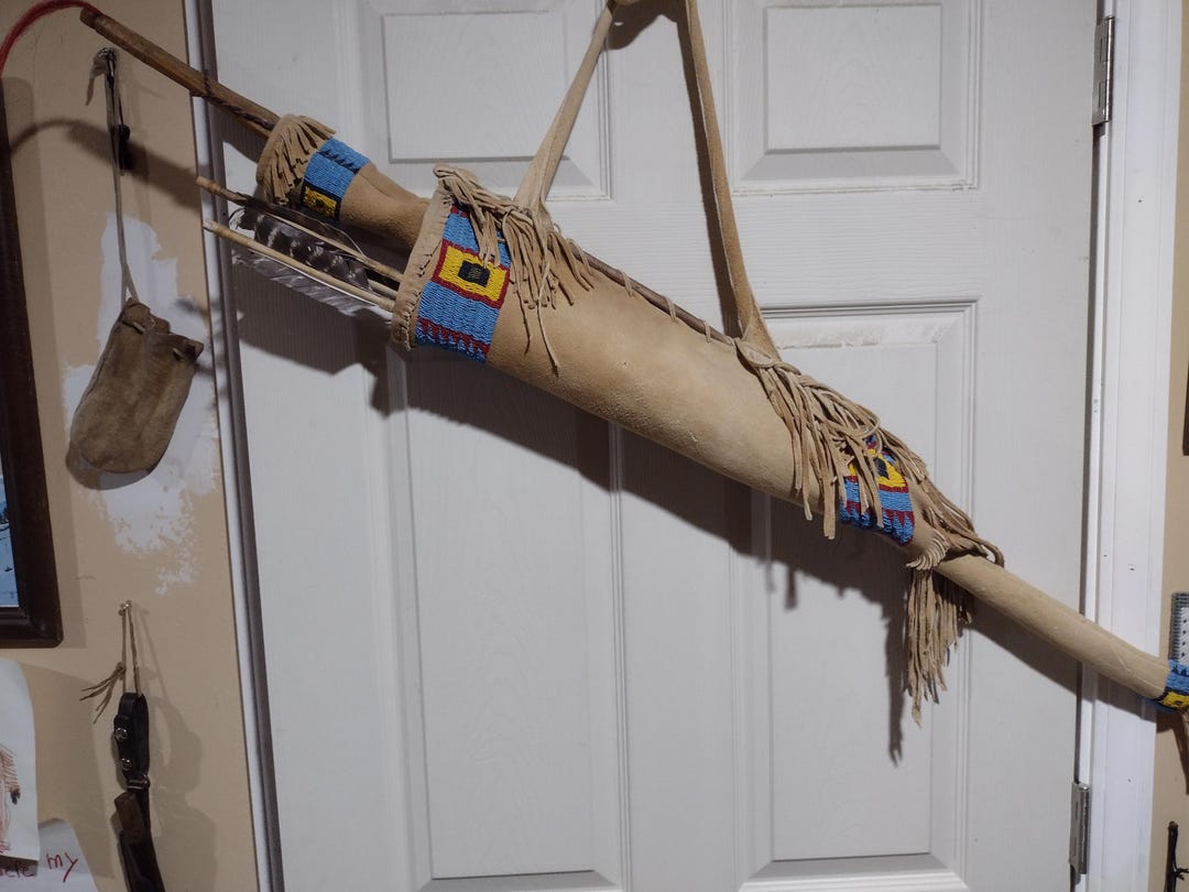 Plains Indian Bowcase and Quiver,osage Sinew Backed Bow,47" Length ...