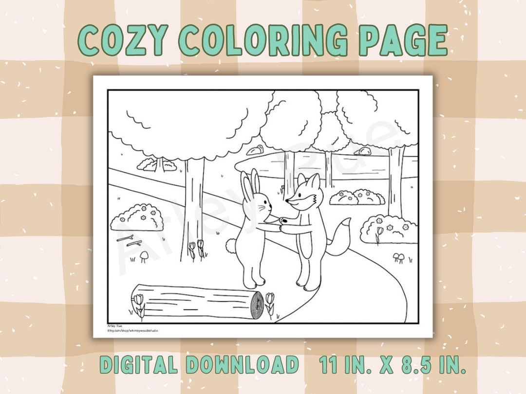 Cute Arley Rue and Todd Coloring Sheet for Friends, Girls, Boys, Gifts ...