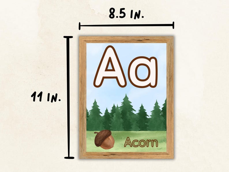 Woodland Alphabet Posters, Woodland Theme Classroom Decor, Alphabet ...