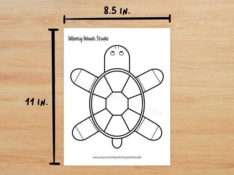 Summer Craft for Kids, Turtle Craft, Paper Craft, Printable Summer ...