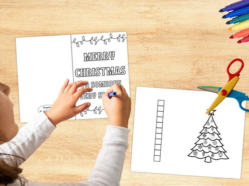 Christmas Pop up Card, Christmas Coloring Cards, Christmas Crafts ...