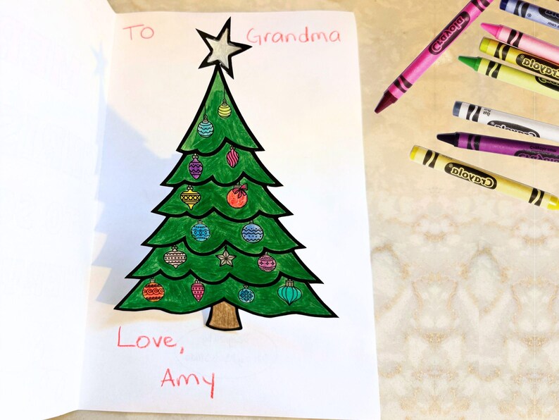 Christmas Pop up Card, Christmas Coloring Cards, Christmas Crafts ...