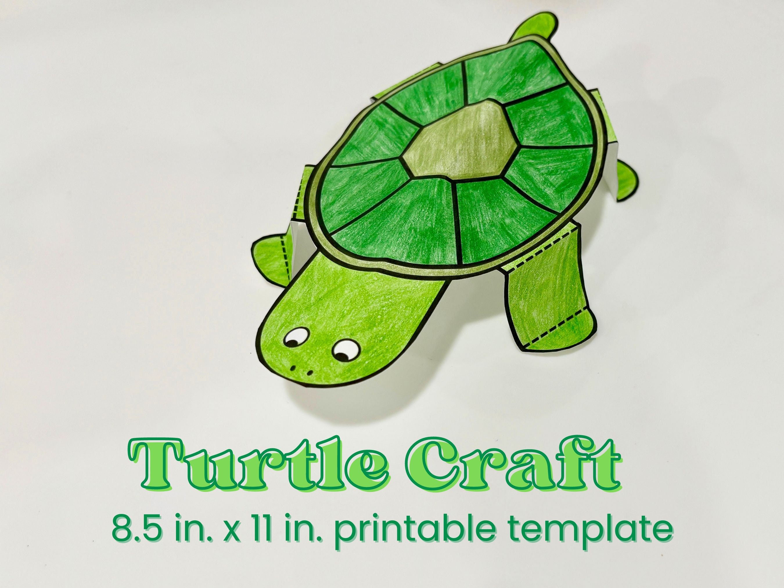 Summer Craft for Kids, Turtle Craft, Paper Craft, Printable Summer ...
